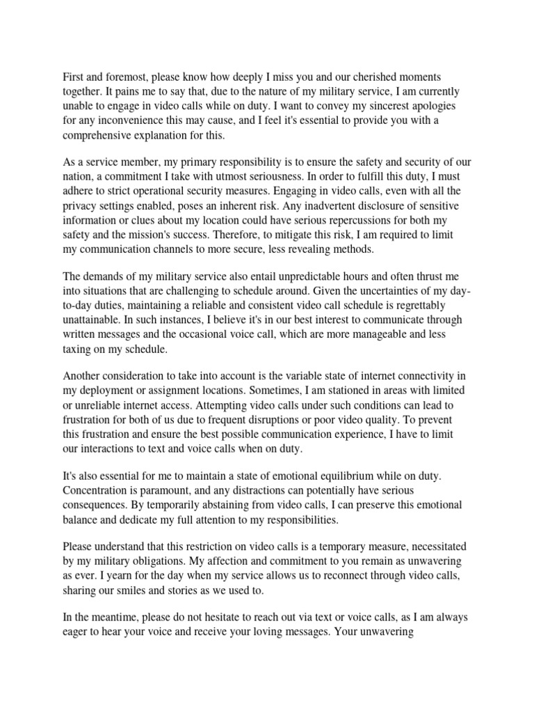 Military Format To Avoid Video Call | PDF | Risk | Communication