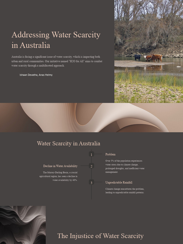 Addressing Water Scarcity in Australia | PDF | Water Scarcity ...