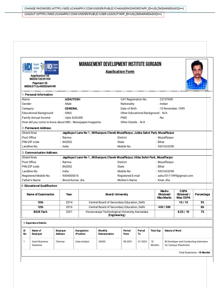 Management Development Institute Gurgaon | PDF