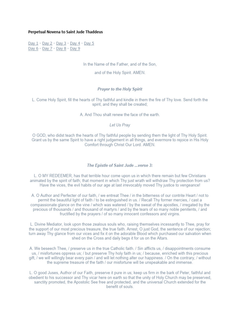 St. Jude | PDF | Jesus | Eucharist