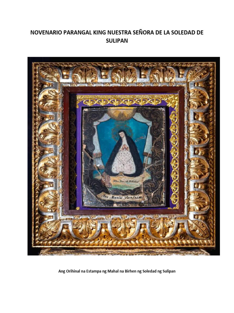 Nuestra Señora Dela Soleda de Sulipan | PDF