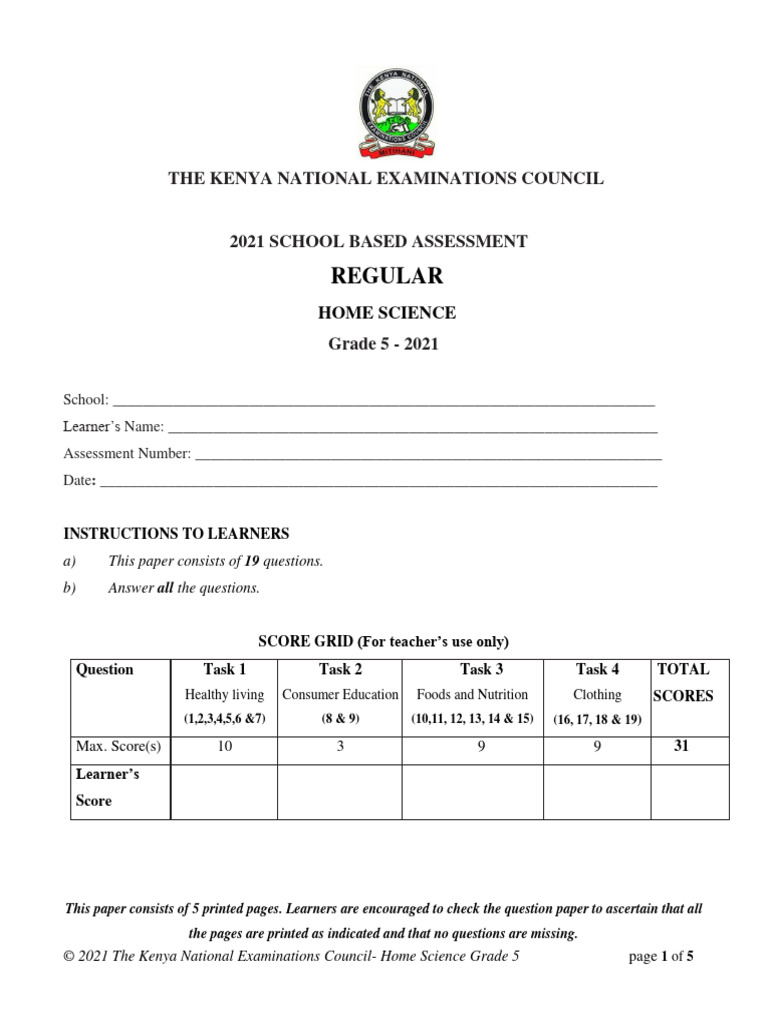 Home Science Grade 5 | Download Free PDF | Nutrition | Diet & Nutrition