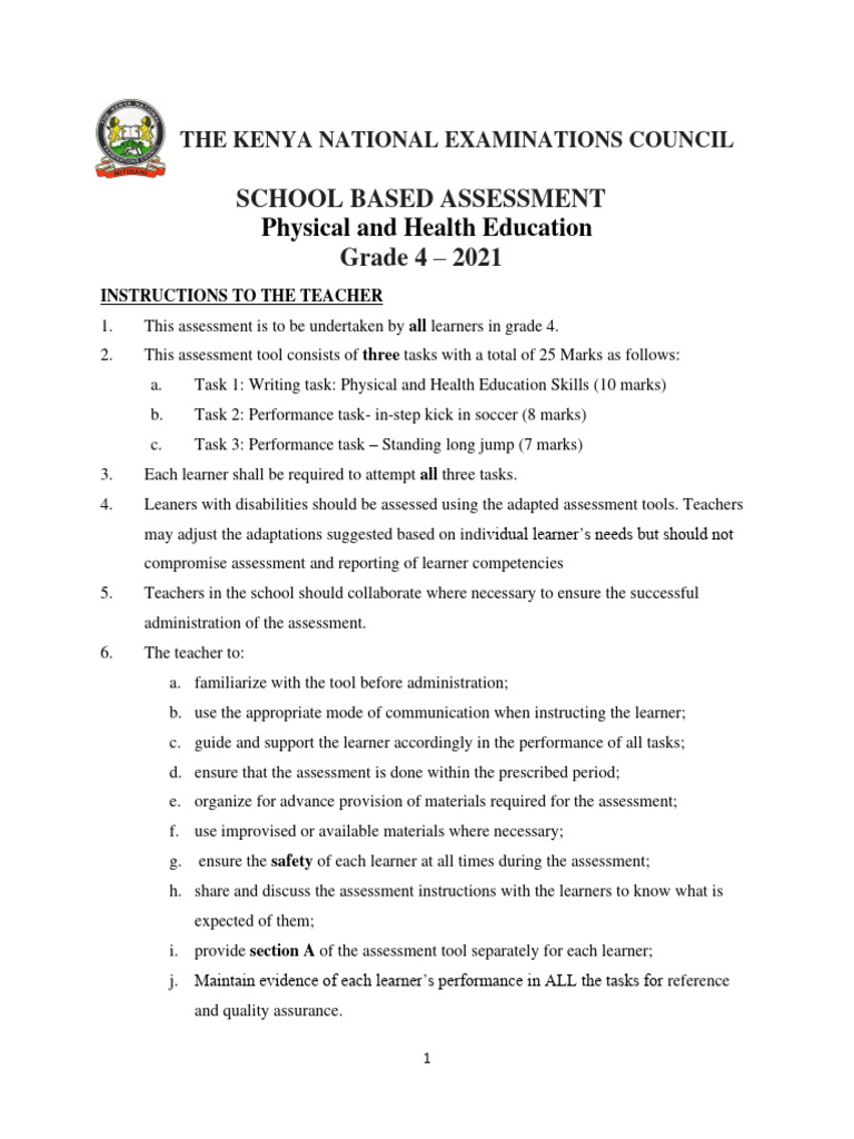 P.E Grade 4 | PDF | Learning | Health Education