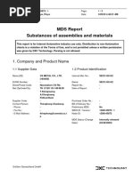 MDS Report Substances of Assemblies and Materials: 1. Company and ...
