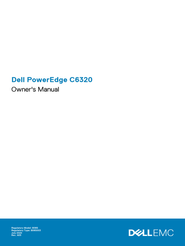 Dell c6320 | PDF | Solid State Drive | Booting
