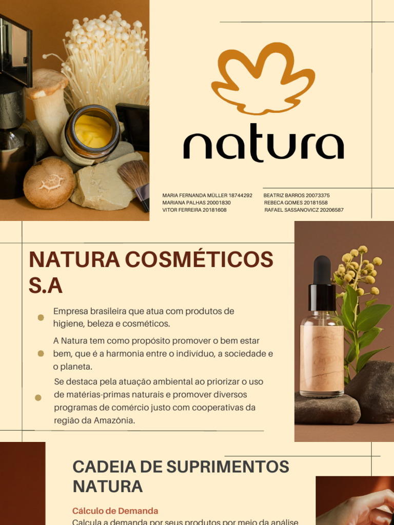 NATURA | Download grátis PDF | Logística | Cadeia de suprimentos
