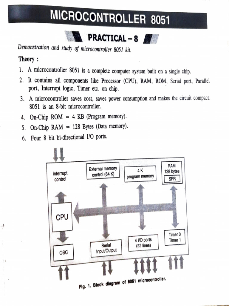 Microcontroller Exp To Write 6 To 8 | PDF | Microcontroller | Electronics