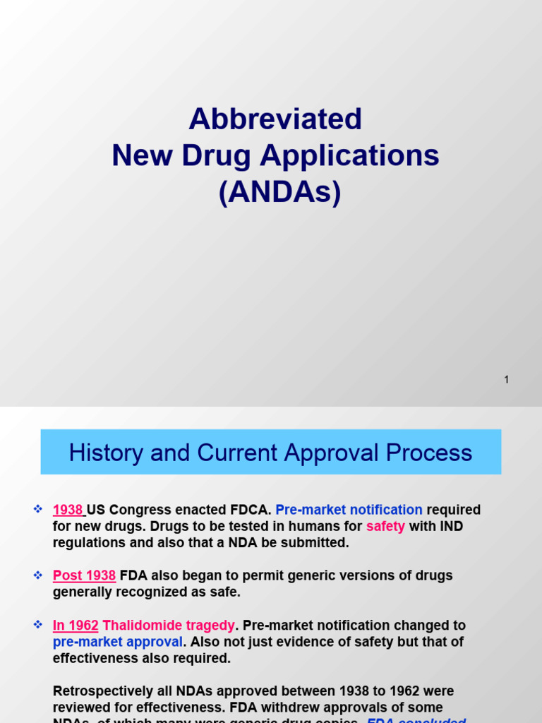 6 Anda | Download Free PDF | Generic Drug | Food And Drug Administration