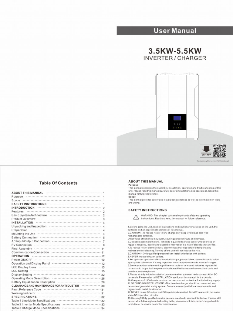 Sunon Pro Solar Inverter User Manual | PDF Sunon Pro Solar Inverter User Manual | PDF