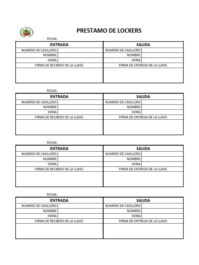Prestamo de Lockers | PDF