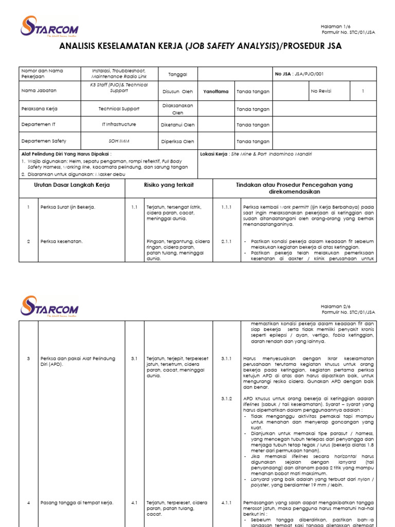 JSA Starcom Solusindo by Yanottama | PDF