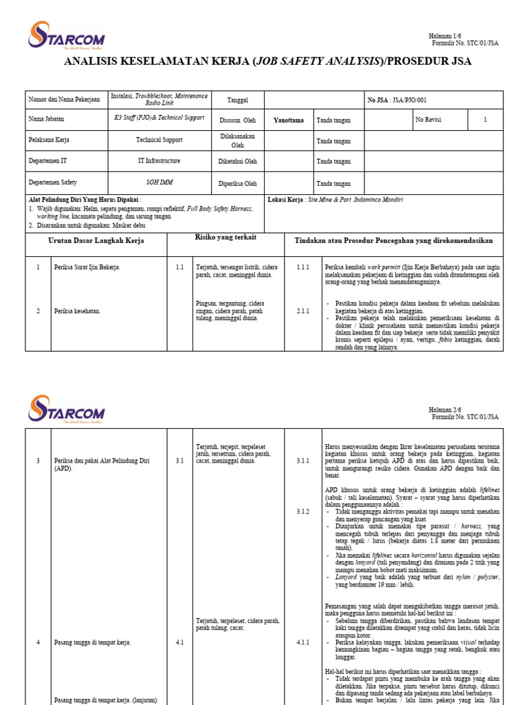 JSA Starcom Solusindo by Yanottama - Fix | PDF