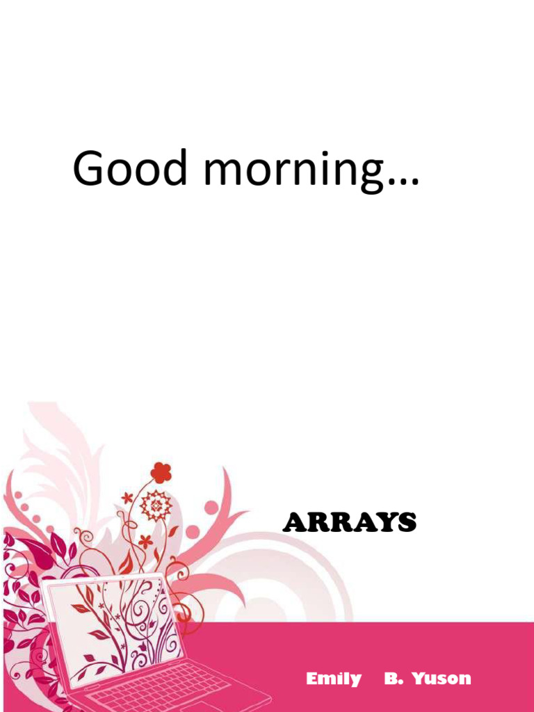 25 Arrays Pdf String Computer Science Computer Programming