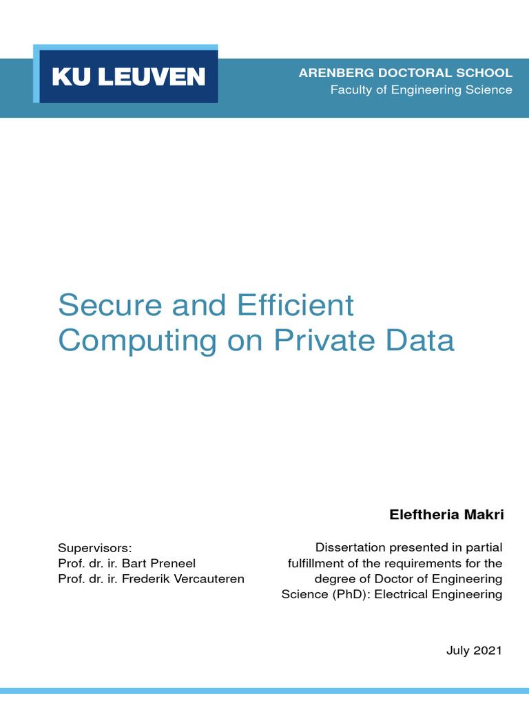 Thesis 416 | PDF | Cryptography | Applied Mathematics