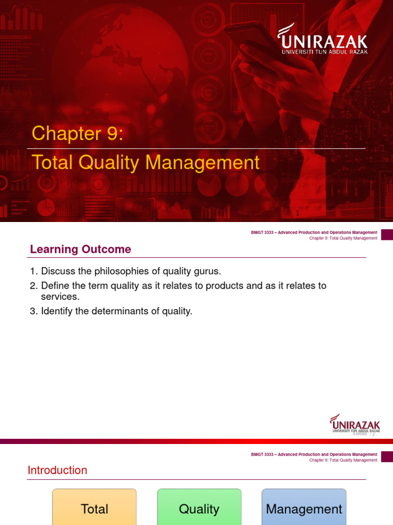 Chapter 9 - Total Quality Management-1 | PDF | Quality Management ...
