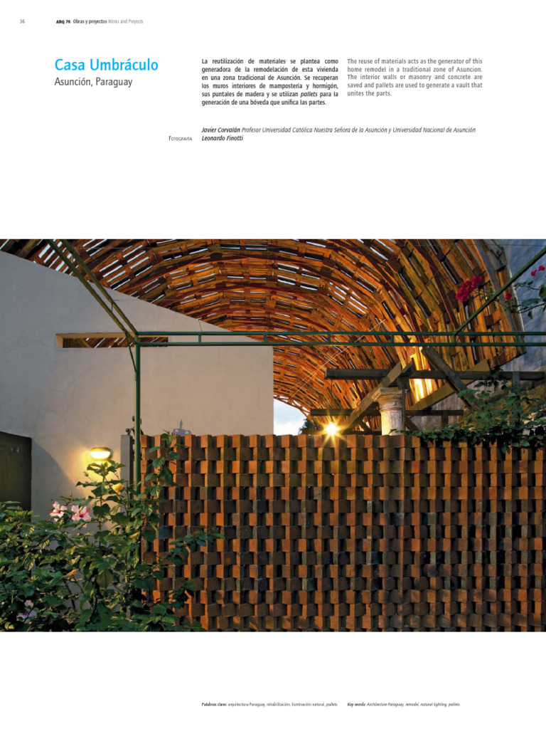 Casa Umbráculo | PDF | Componentes | Ingeniería estructural