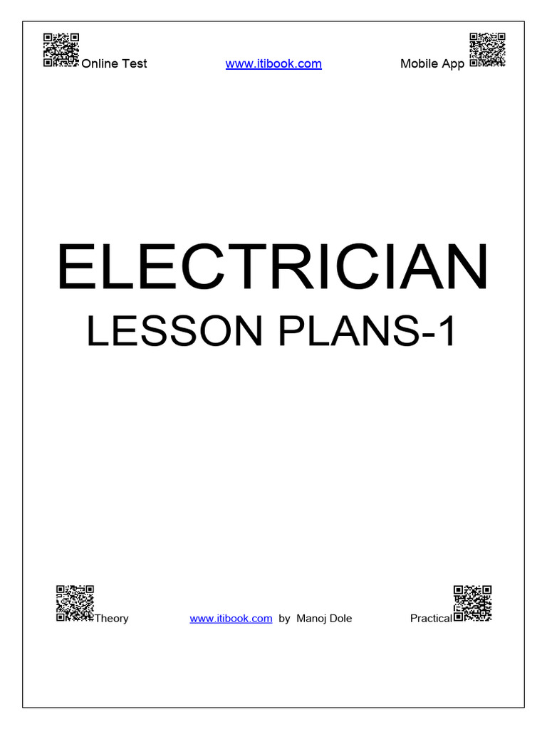 Electrician Lesson Plans 1 PDF Fires