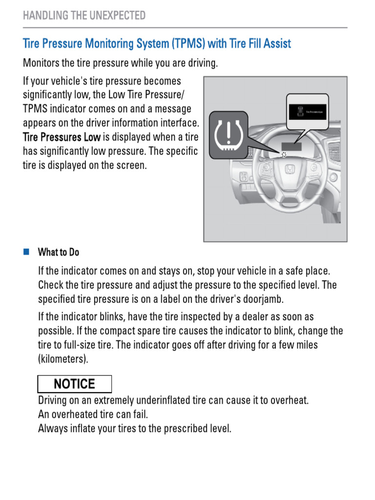 Honda Pilot 2012 Resetear TPMS | PDF | Tire | Wheel