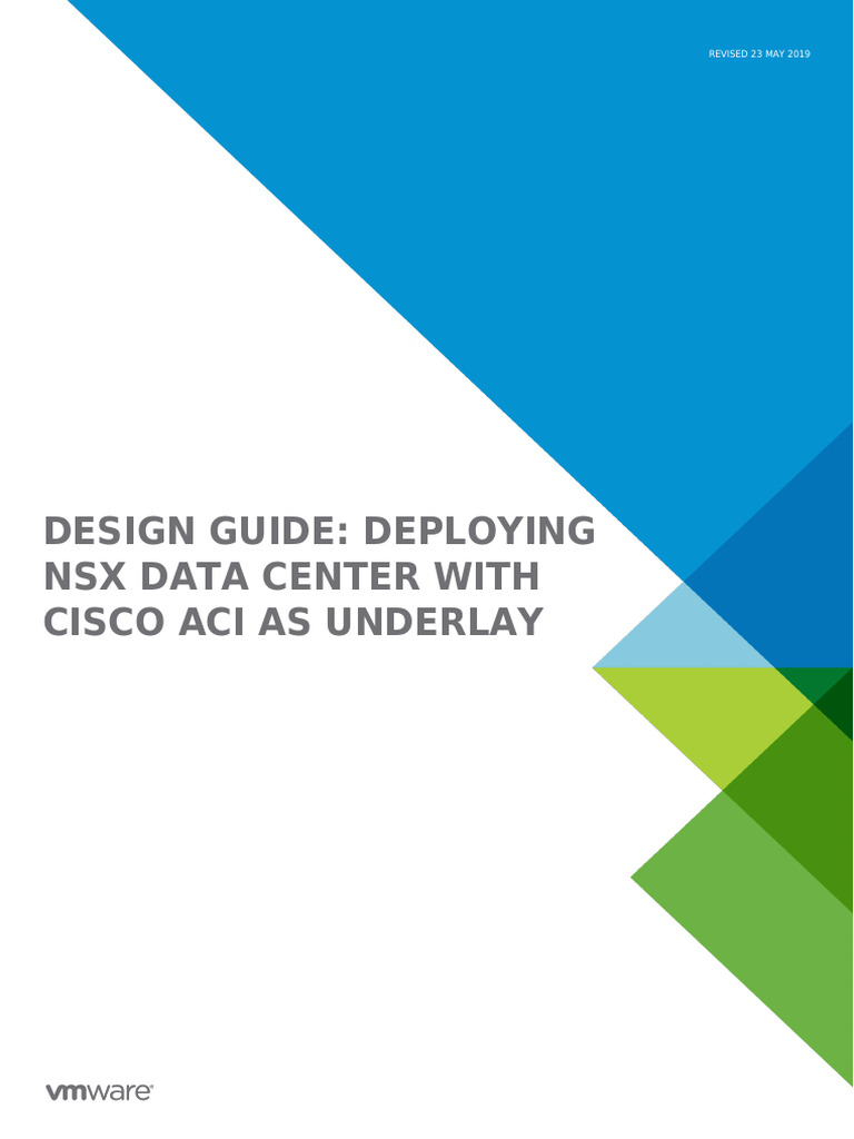 NSX With Cisco ACI As Underlay | PDF | Cloud Computing | Computer Network