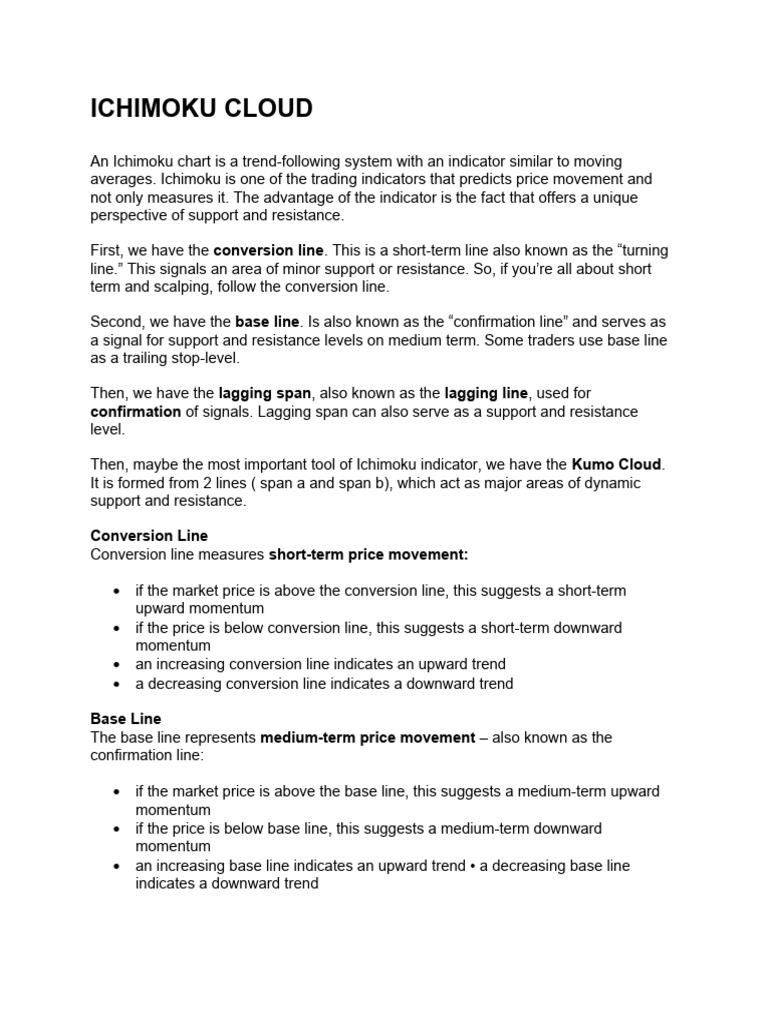 Ichimoku Cloud | PDF | Technical Analysis | Market (Economics)