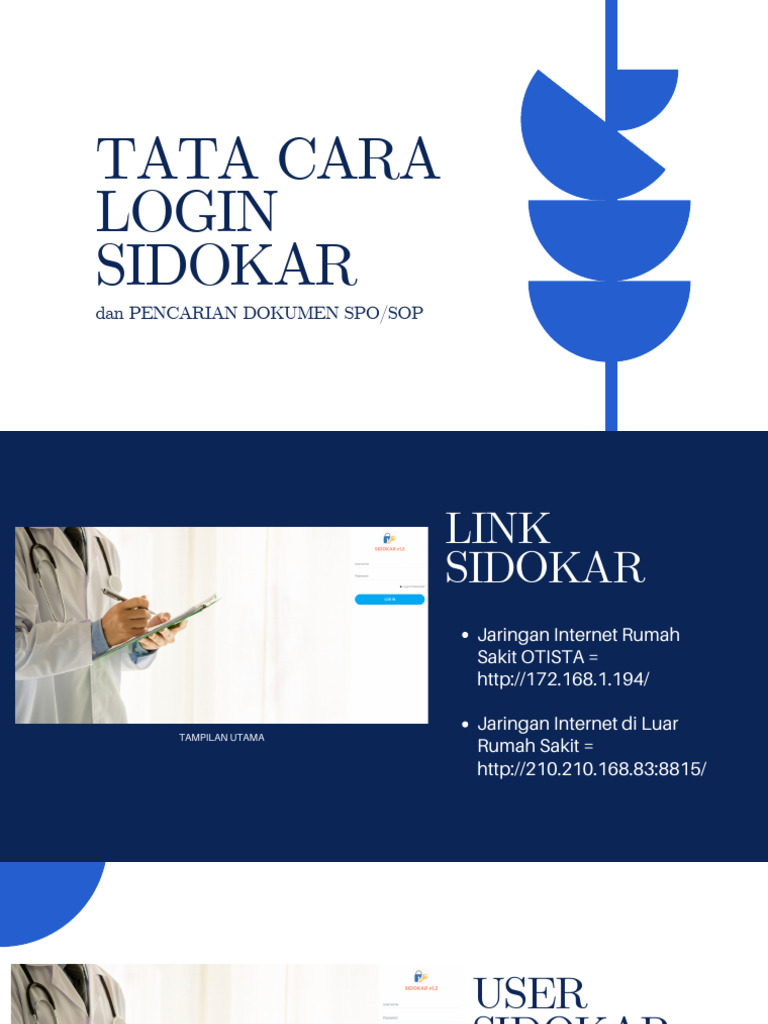 Panduan Login dan Pencarian SIDOKAR | PDF