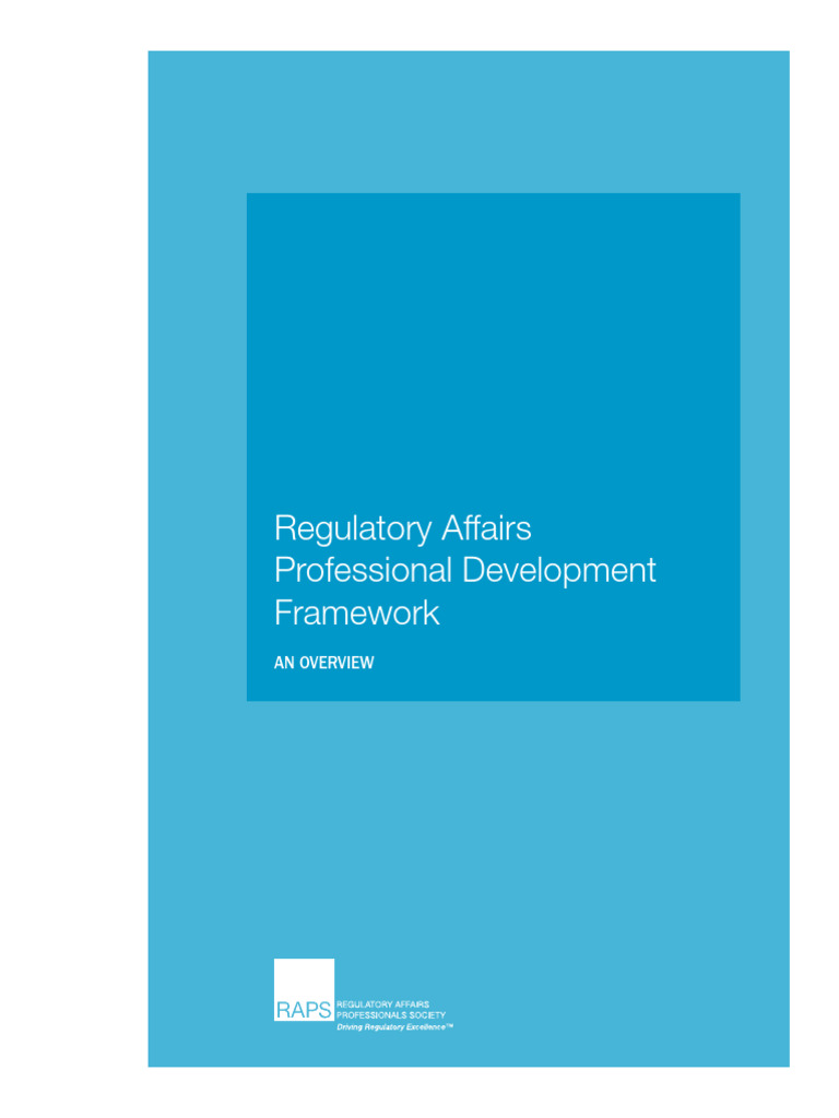 Regulatory Affairs Professional Development Framework AN OVERVIEW | PDF | Clinical Trial ...