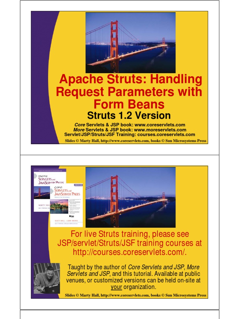 Apache Struts-Handling Request Parameters With Form Beans Struts 1.2 Version | PDF | Java Server ...