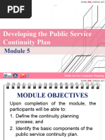 Public Service Continuity Plan | PDF | Risk Assessment | Risk