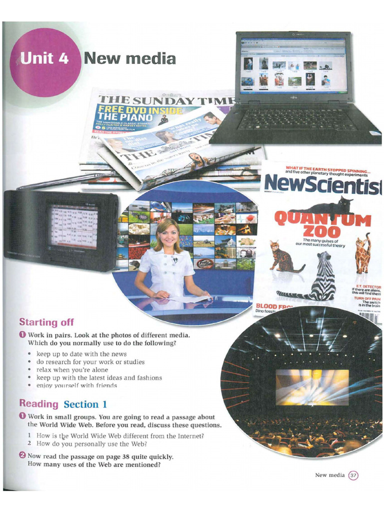 Week 12 Unit 4 New Media SB | PDF