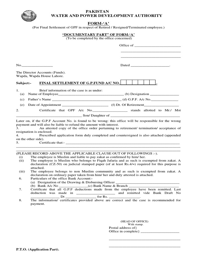 GP Fund Form A | PDF | Government | Economies