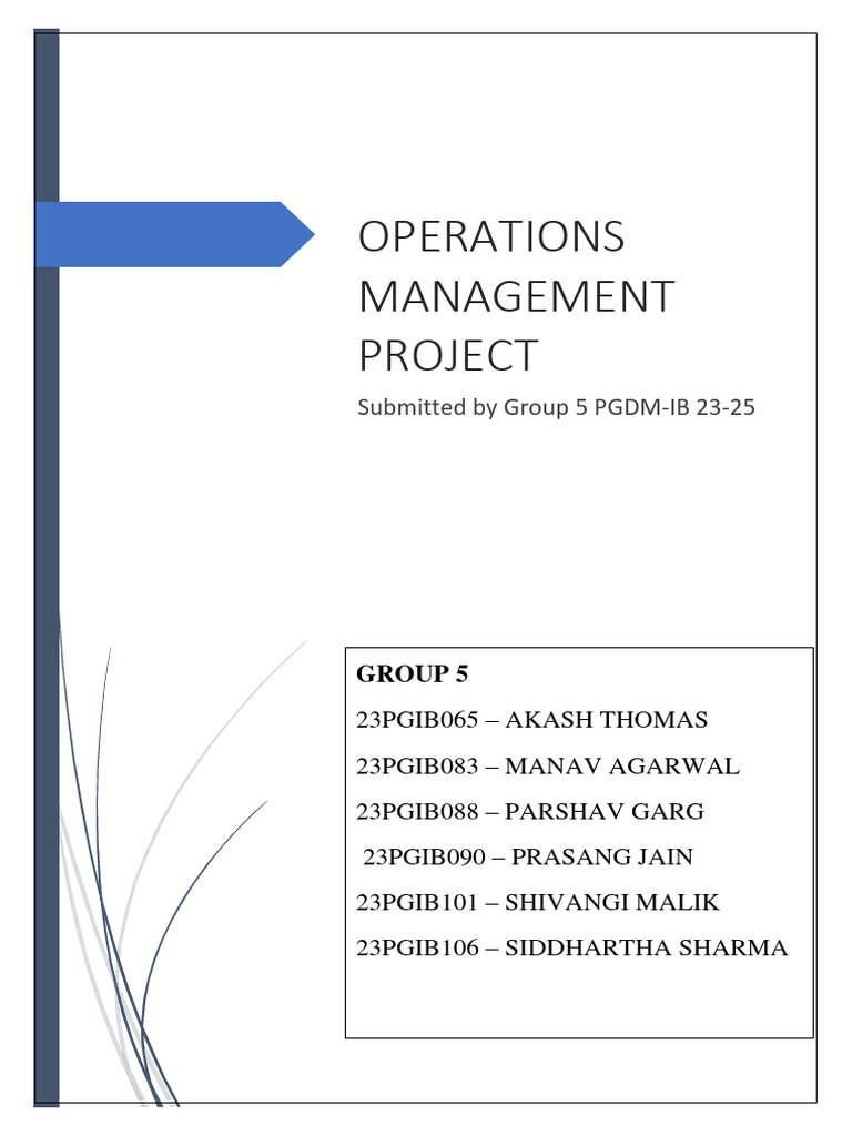 Group 5 - OM Project | PDF | Apple Inc. | Ios