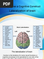 Brain Hemisphere Specialization | PDF | Lateralization Of Brain Function | Validity (Statistics)