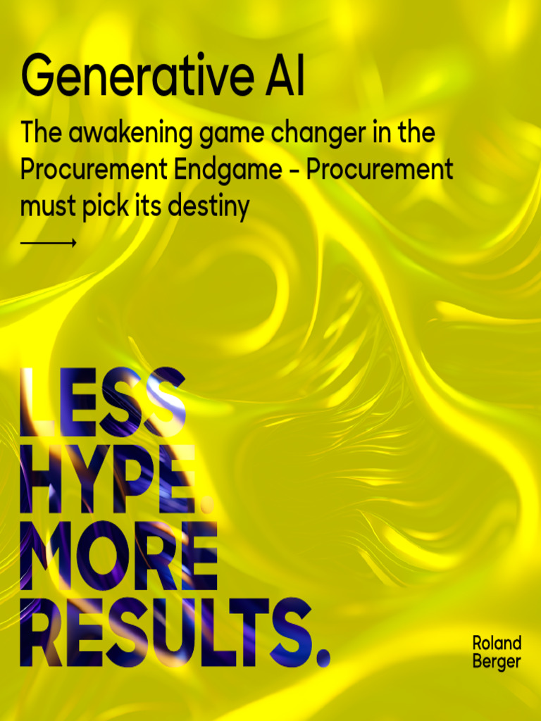 Generative AI's Impact on Procurement | PDF | Artificial Intelligence ...