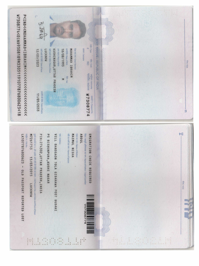 Ibrahim Passport | PDF