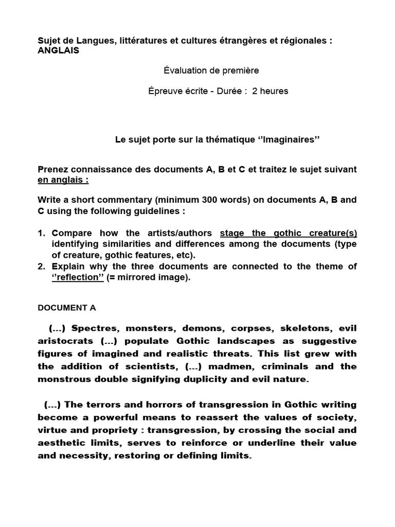 Synthèse Dracula Reflection | Download Free PDF | Gothic Fiction