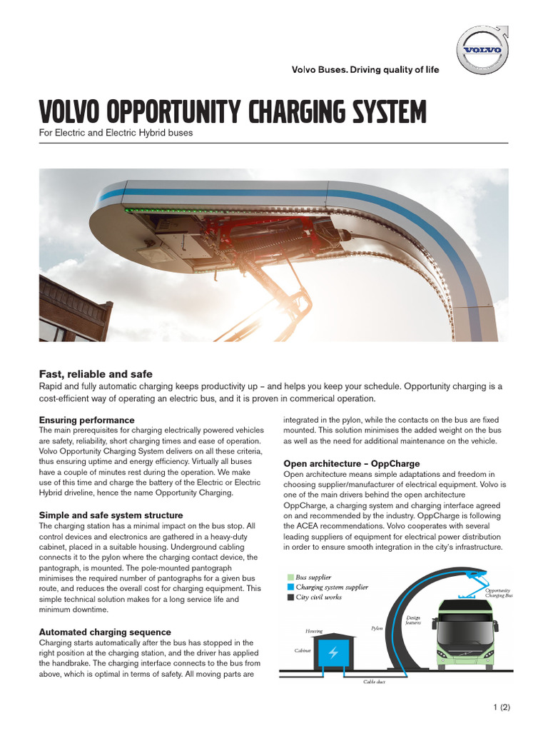 Volvo Opportunity Charging System Overview | PDF | Bus | Manufactured Goods
