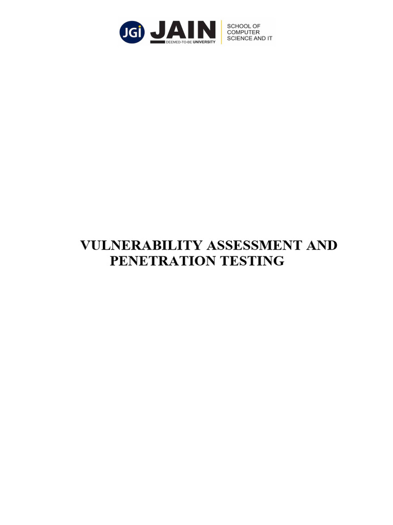 VAPT Syllabus | PDF | Penetration Test | Vulnerability (Computing)