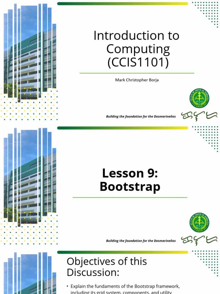 WEEK 8 Introduction To Bootstrap 1577604054 | PDF | Bootstrap (Front End Framework) | Computer ...