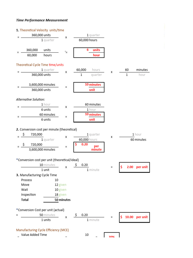 NFM - Time Measurement | PDF | Business | Economies