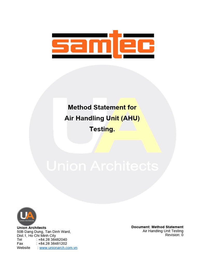 Ahu Testing Pdf