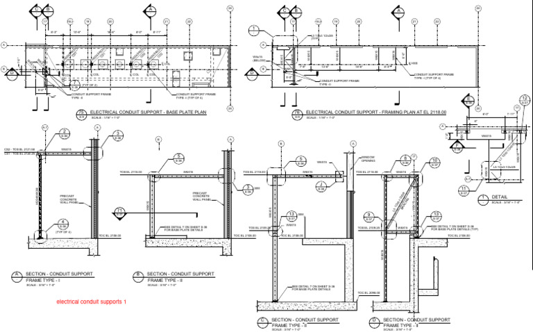 Electrical Conduit Support Layout | PDF | Civil Engineering | Materials