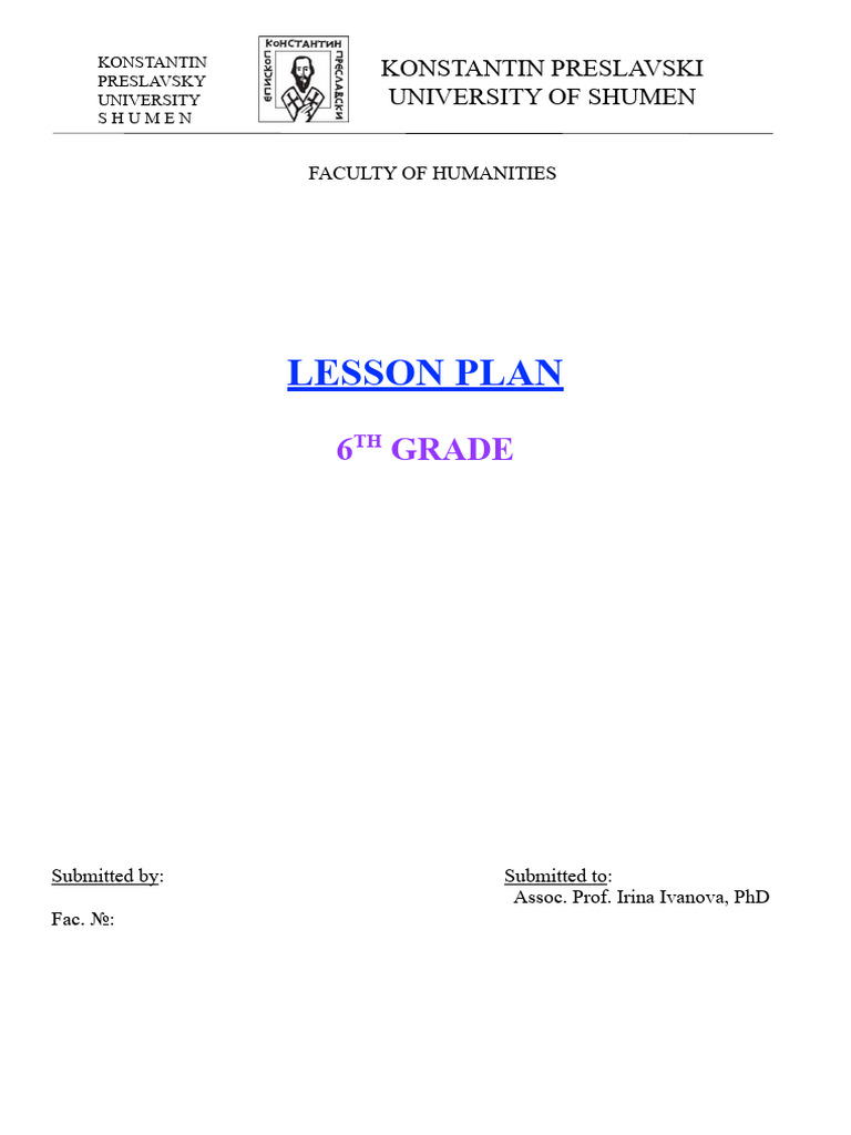 Lesson Plan 6TH Grade | PDF | Neuroscience | Learning