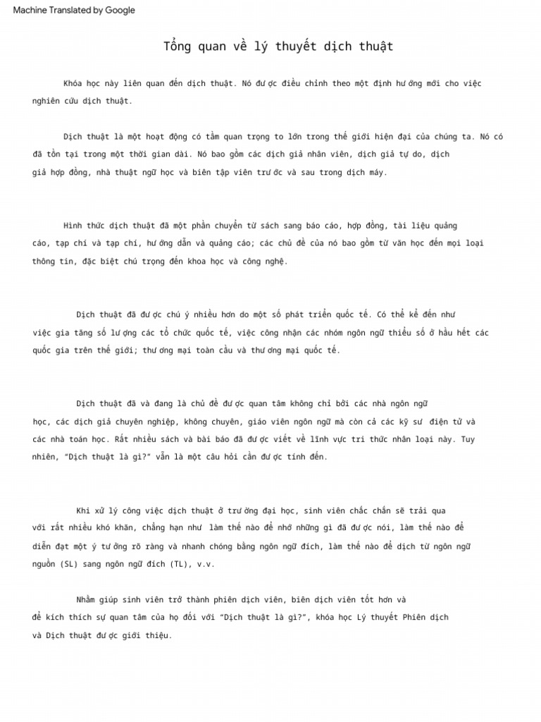 Ly thuyet dich bai mo dau.dịchpdf | PDF