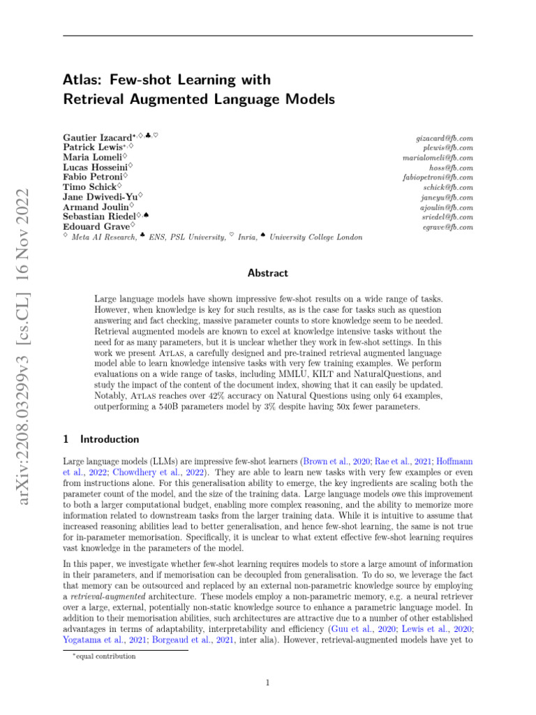 Few Shot Learning RAG | PDF | Information Retrieval | Cognitive Science