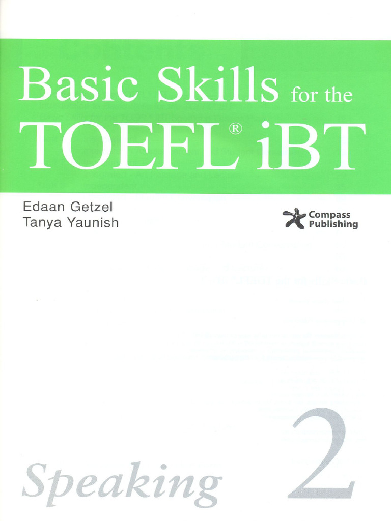Basic Skills For The TOEFL Ibt 2 Speaking | PDF
