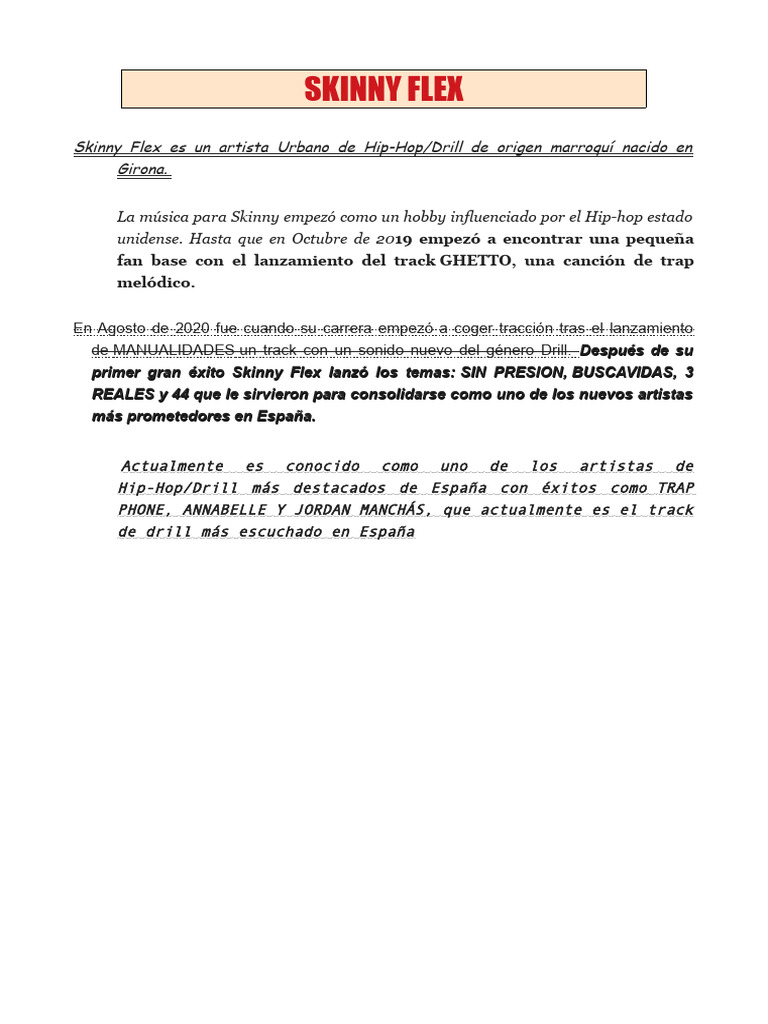 Skinny Flex | PDF