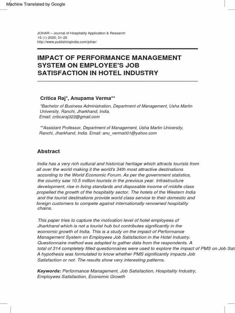 Impact of Performance Manageme | PDF | Performance Appraisal ...
