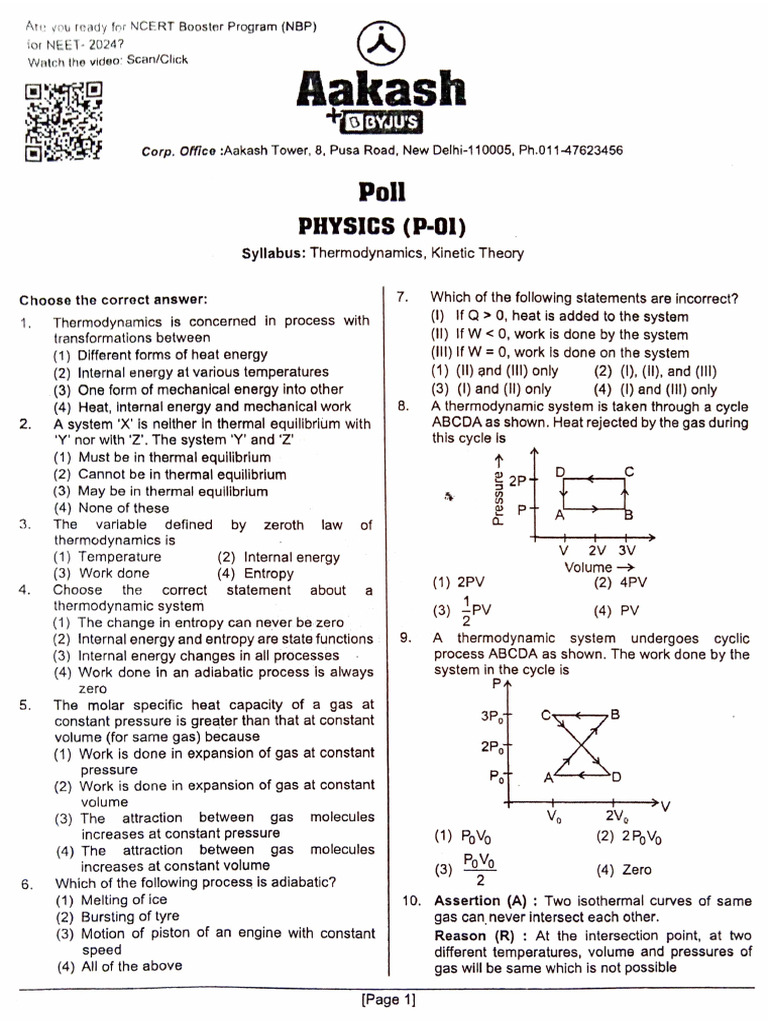 1-Poll Physics | PDF | Applied And Interdisciplinary Physics | Systems Science