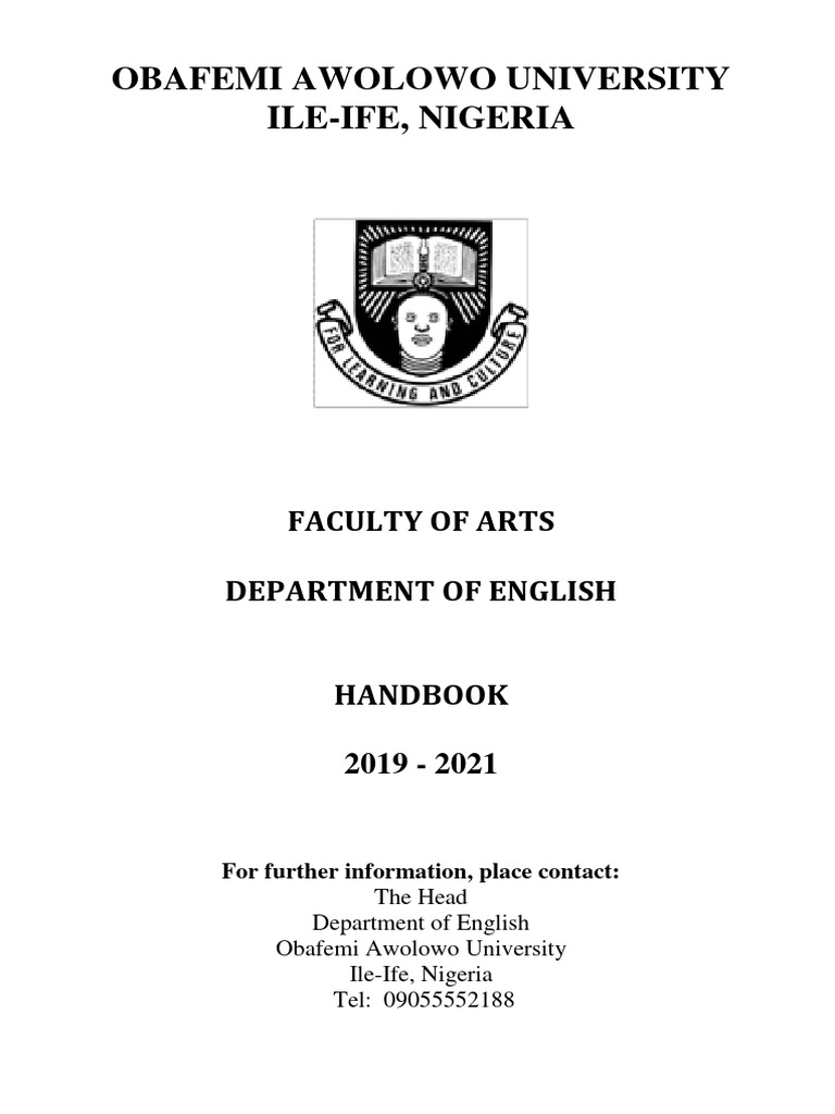 Department of English | PDF