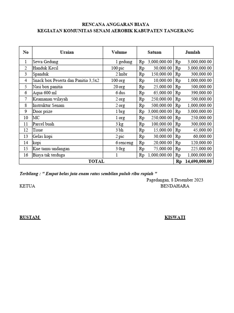 Rab Komunitas Senam | PDF